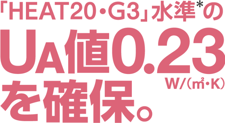 「HEAT20・G3」水準を確保！高耐候・高耐久・高断熱・省エネ「笑顔の家」
